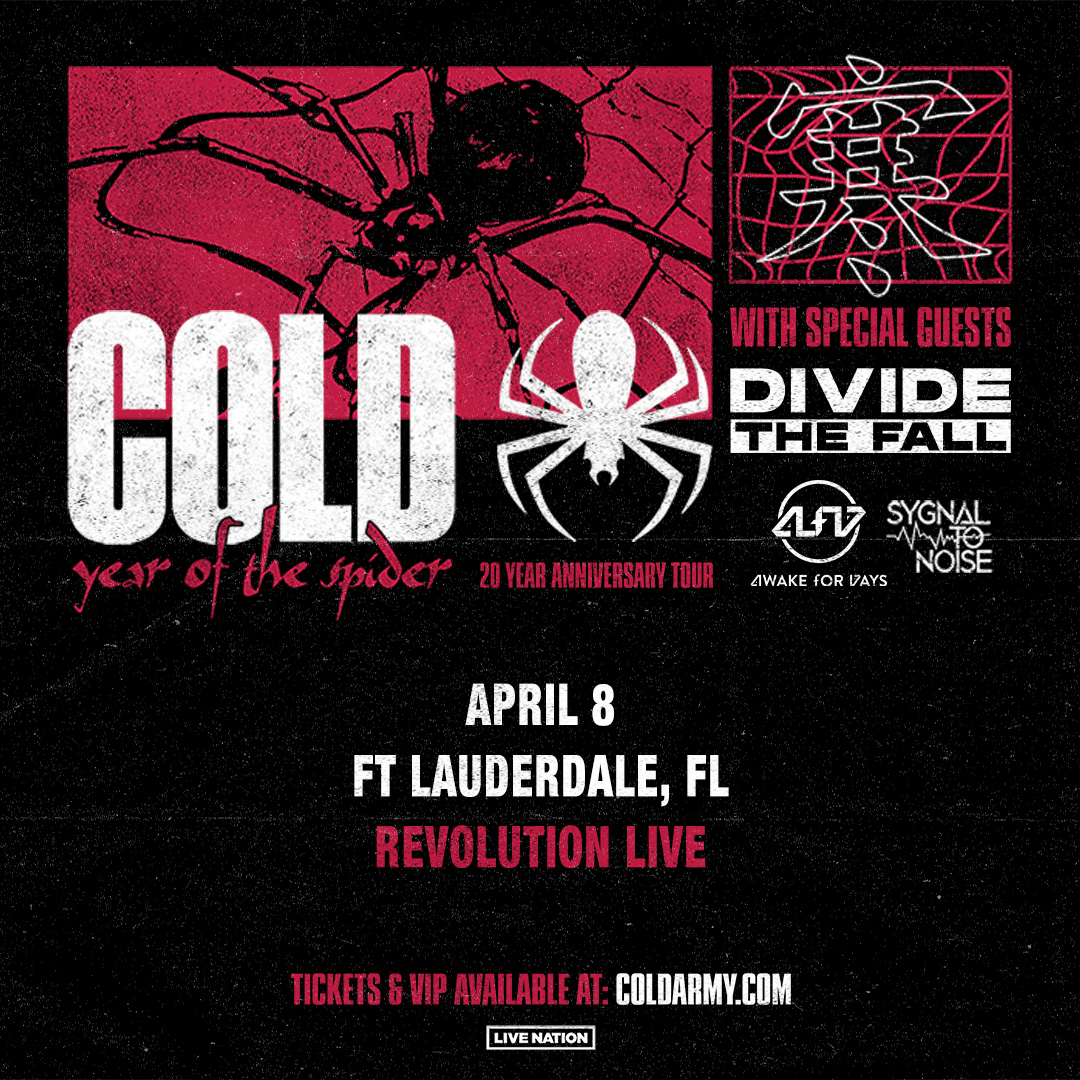 GIVEAWAY — COLD at Revolution Live in Fort Lauderdale (April 8) - Shows ...